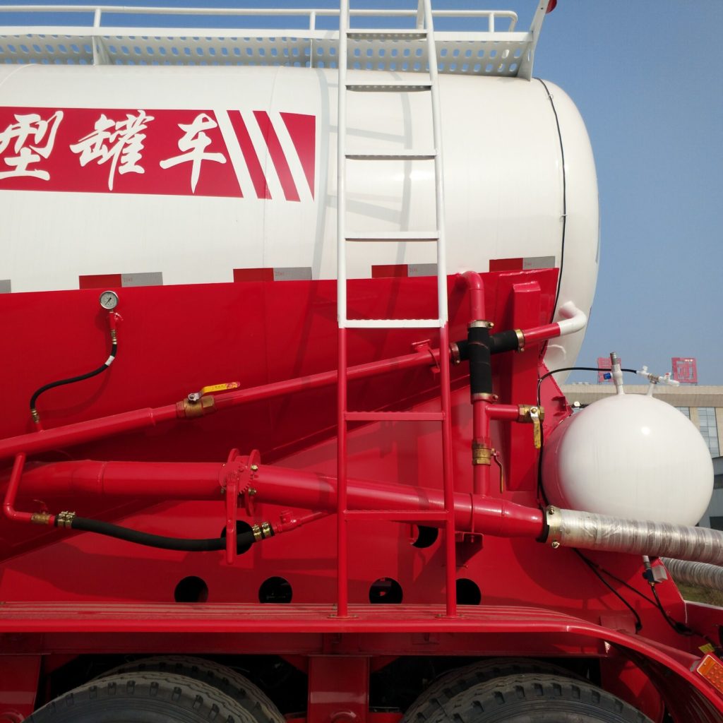 3 Axle 35/40/45cbm Dry Bulk Cement Powder Truck Trailer/Semi Trailer ...