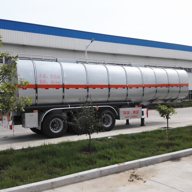 3 axle 38cbm Edible oil tank semi trailer Edible oil transport semi trailer