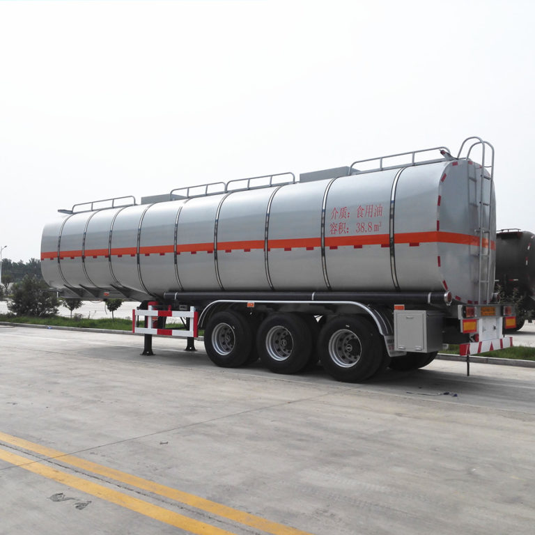 3 axle 38cbm Edible oil tank semi trailer Edible oil transport semi trailer